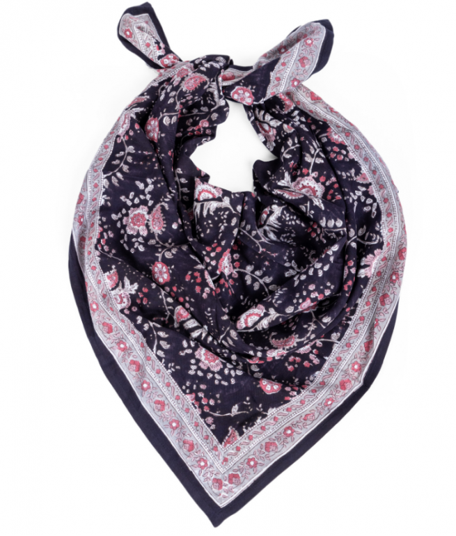 Grand foulard - Capri Minuit – VERT TU OSES